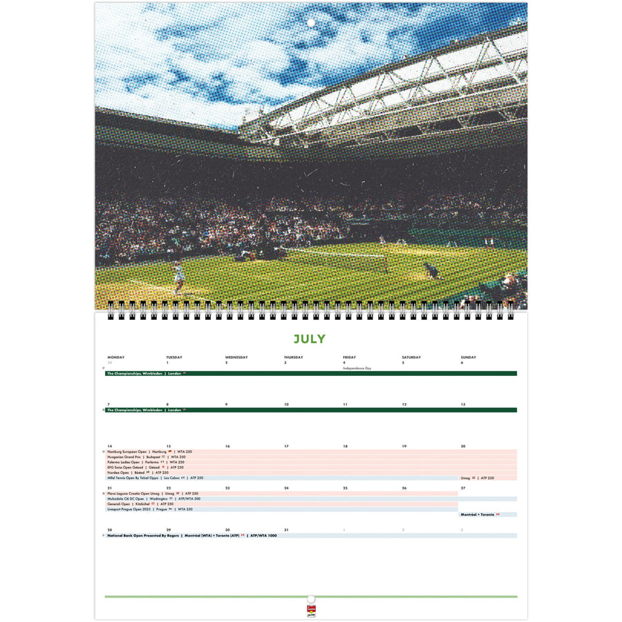 2025 Tennis Calendar 🎾 | ATP & WTA Tournament Dates - Wall Calendar A4 ...