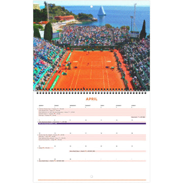 2025 Tennis Calendar 🎾 | ATP & WTA Tournament Dates - Wall Calendar A3 ...